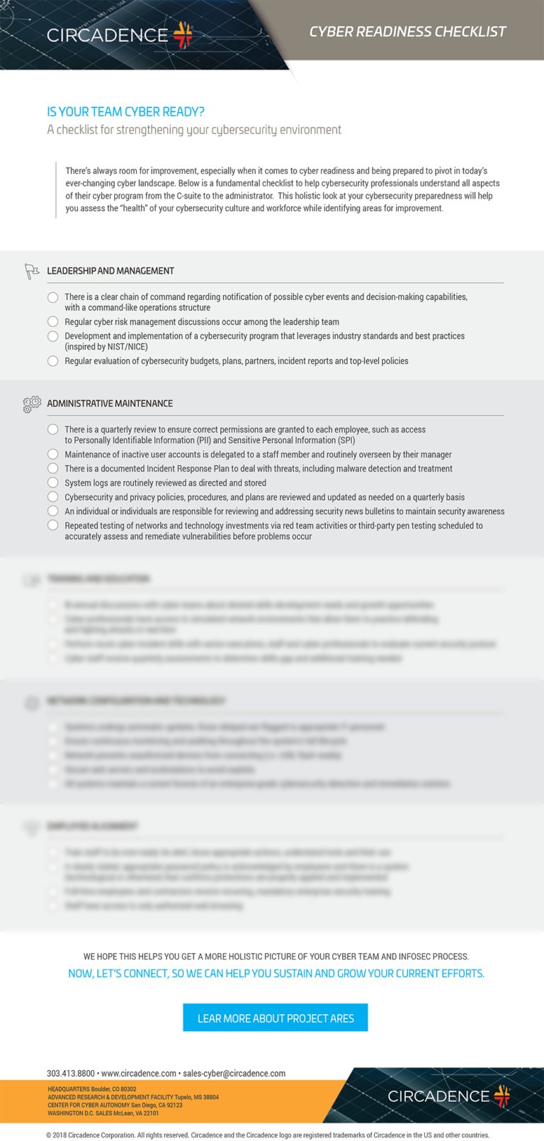 Cyber Readiness Checklist - KAMIND IT